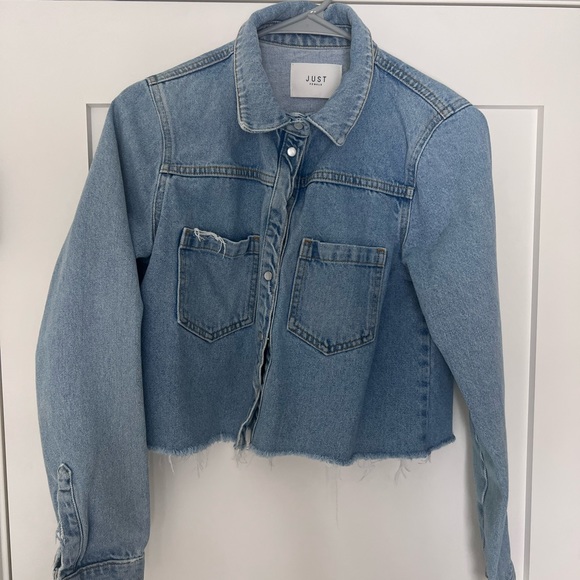 just | Jackets & Coats | Just Cut Off Jean Jacket | Poshmark